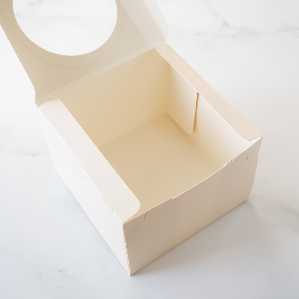 Ivory Cookie Box With Window | Pack of 5 | Cookie Boxes | Pastry Boxes ...