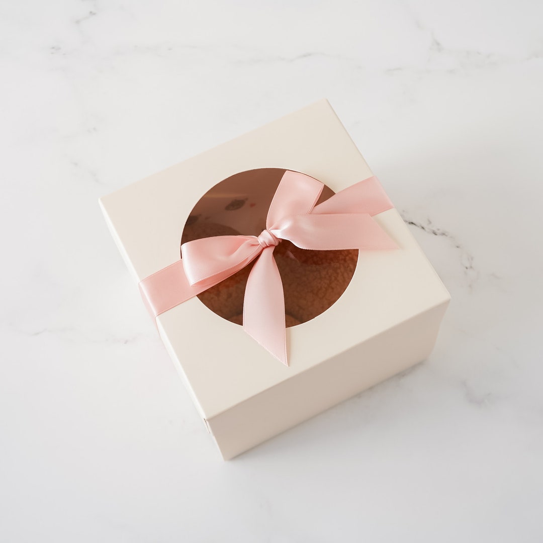 Ivory Cookie Box With Window | Pack of 5 | Cookie Boxes | Pastry Boxes ...