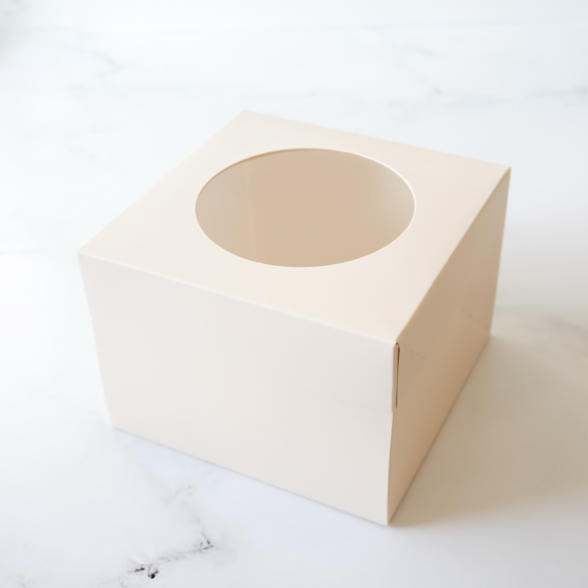 Ivory Cookie Box With Window | Pack of 5 | Cookie Boxes | Pastry Boxes ...