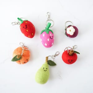 Felt Keychain - Vegetables, Fruits & Breads | Bag Charms | Broccoli ...