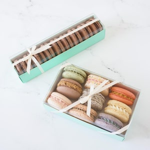 Ivory Cookie Box With Clear Lid Pack of 5 Cookie Boxes Pastry Boxes ...