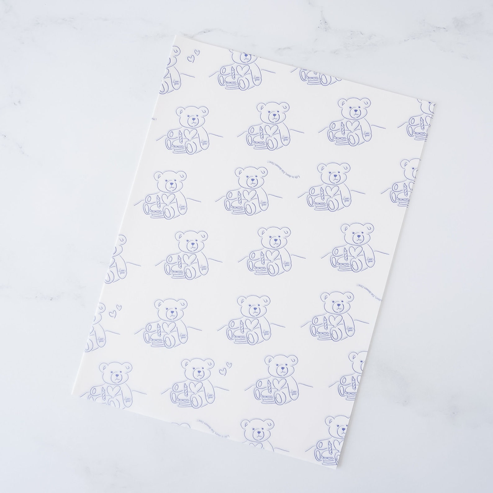 Blue Bear Printed Deli Paper | 25/50 Sheets | 21 Cm X 30 Cm | Food ...