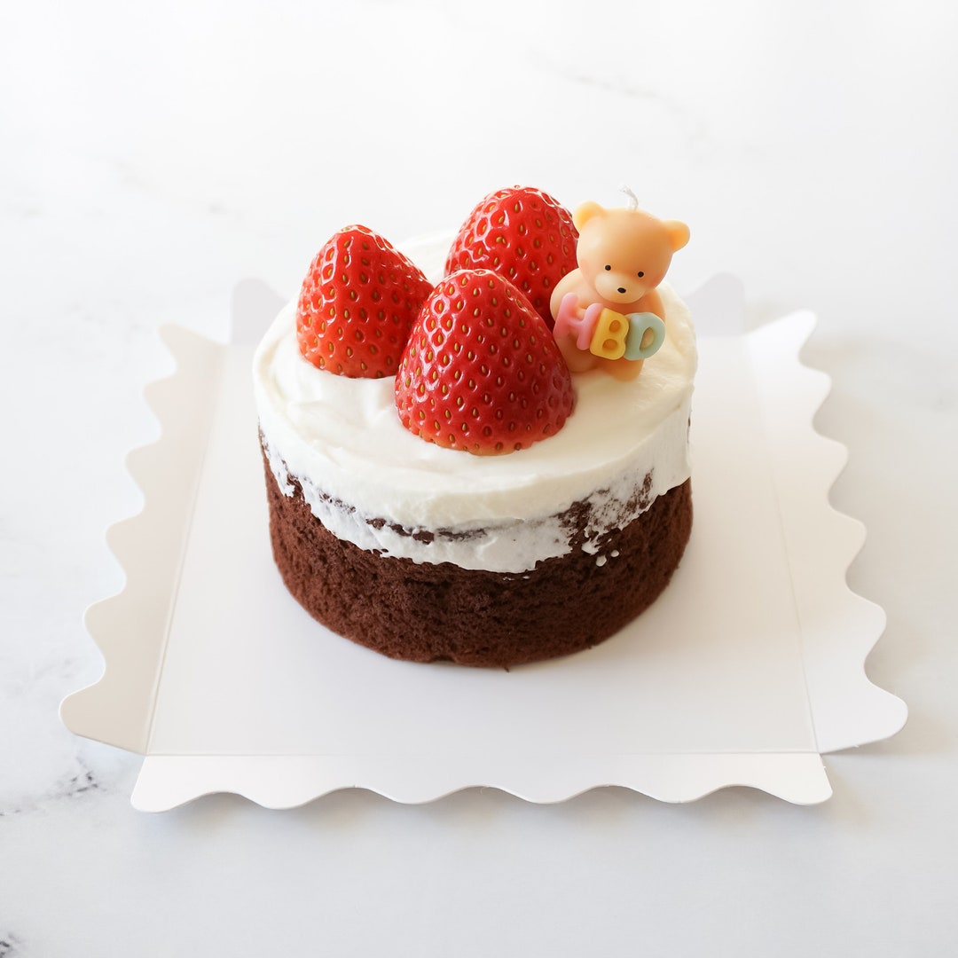 Birthday Cake Candle - HBD Bear | Baby Shower Animal Cake Topper ...