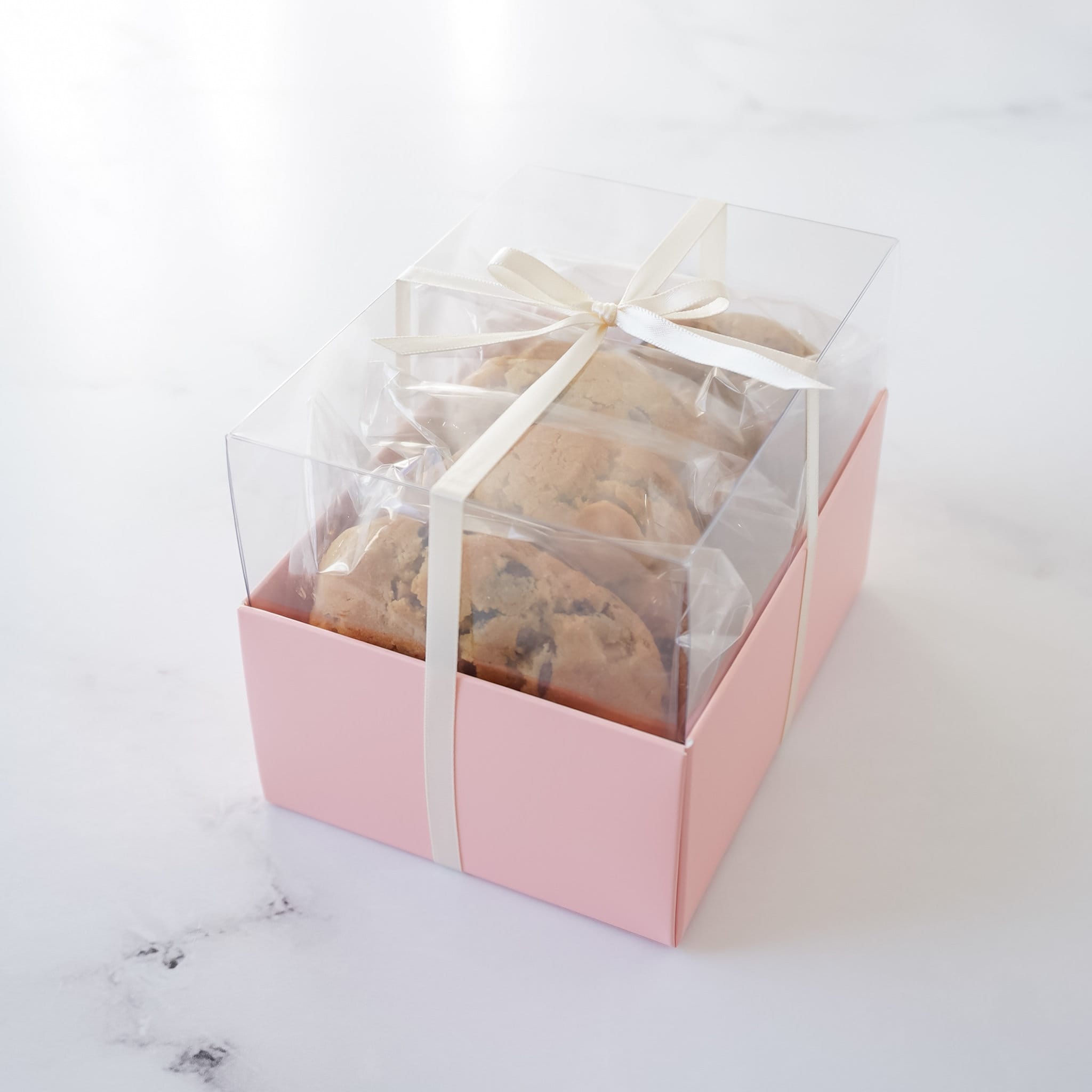 Pink Cookie Box With Clear Lid Pack of 5 Cookie Boxes Pastry Boxes ...