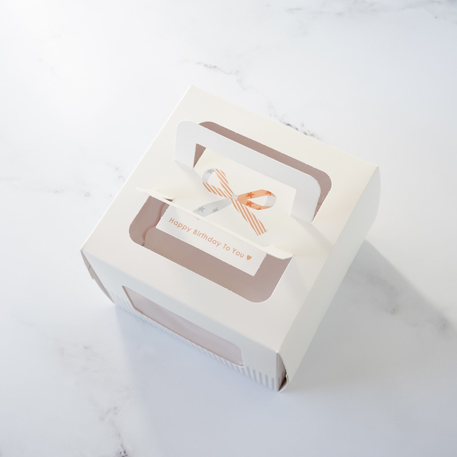 Mini Cake Box With Window Pack of 5 5 1/2 X 5 1/2 X 4 3/8 Cake Box With ...