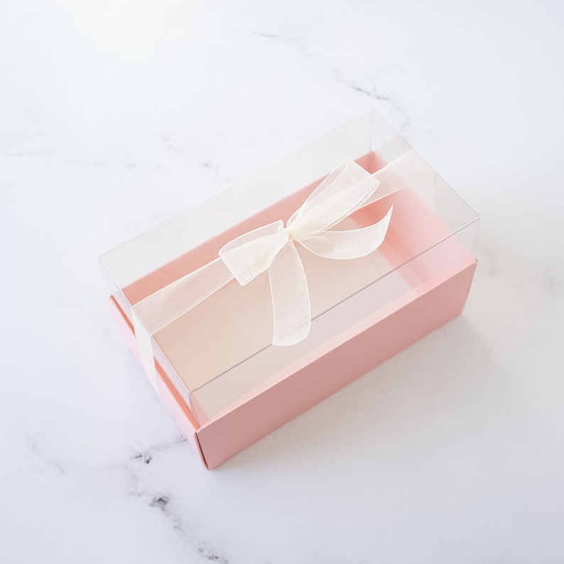 Pink Cookie Box With Clear Lid | Pack of 5 | Cookie Boxes | Pastry ...