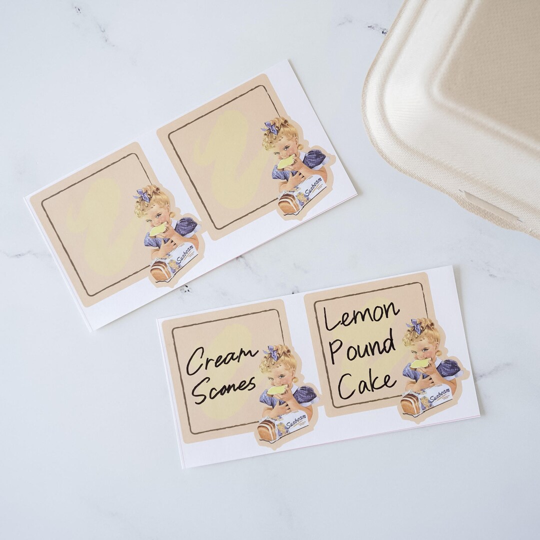 Vintage Stickers - Butter Toast | 10 Stickers or 40 Stickers | Vintage ...