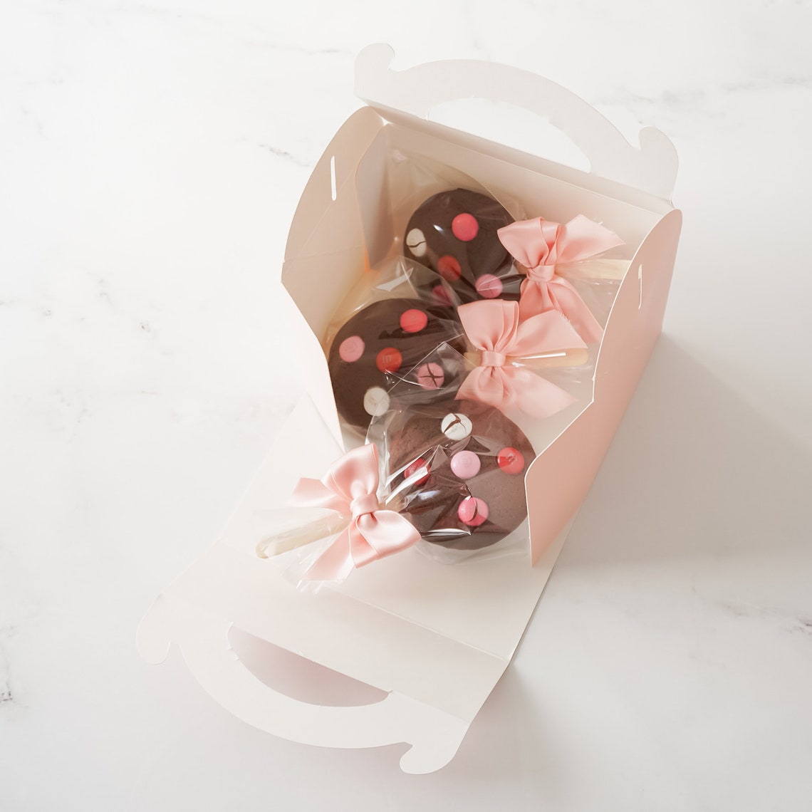 Pink Gable Boxes | Pack of 5 | Cookie Boxes | Pastry Boxes | Bakery ...