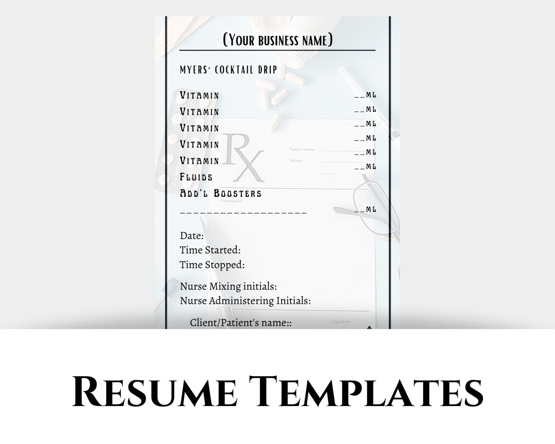 Editable IV Bag Labels, Printable IV Bag Labels, PDF, Iv Hydration ...