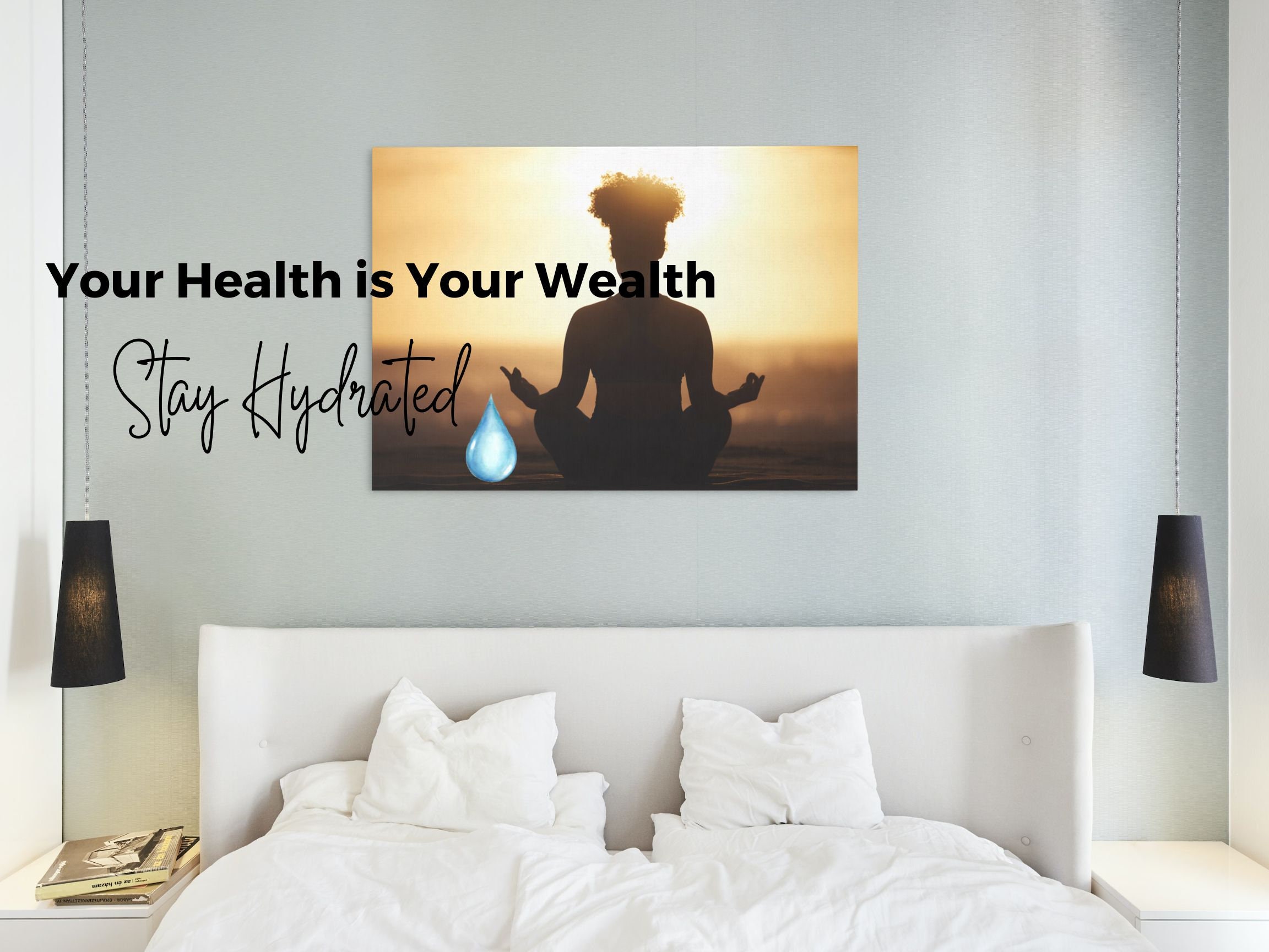 READY to Print | Relaxation Poster/wall Art, Your Health is Your Wealth ...