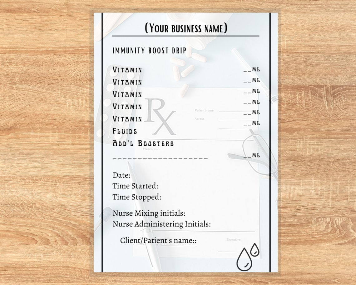 Editable IV Bag Labels, Printable IV Bag Labels, PDF, Iv Hydration ...