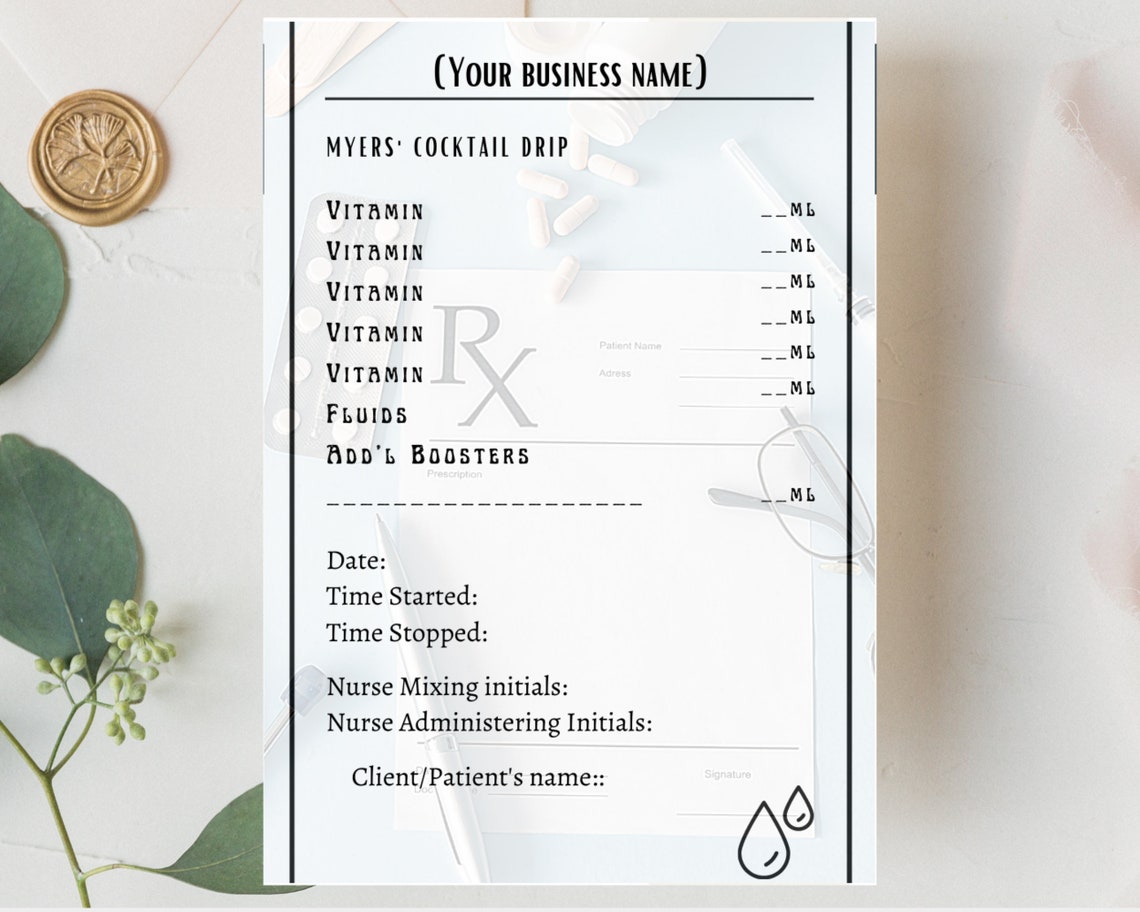 Editable IV Bag Labels, Printable IV Bag Labels, PDF, Iv Hydration ...