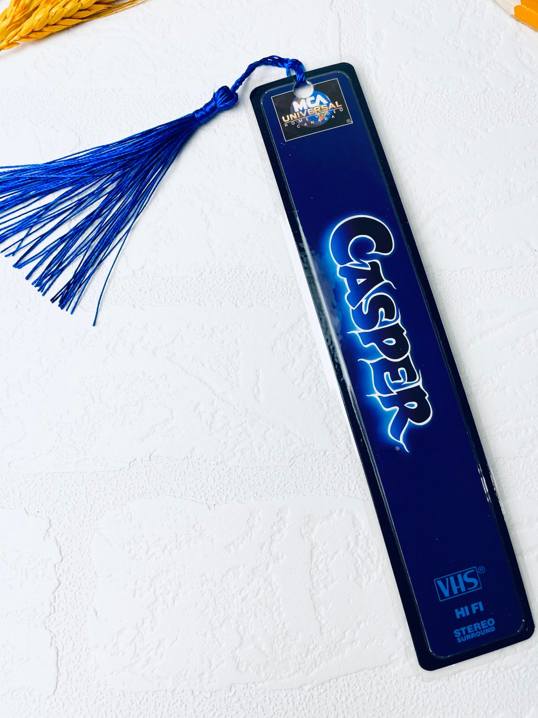Recycled/upcycled Casper VHS Tape Bookmark With Tassel - Etsy