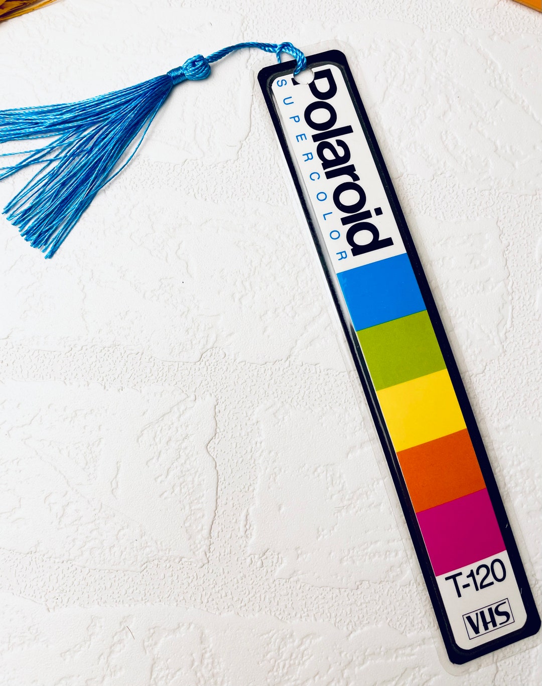 Recycled/upcycled Polaroid VHS Tape Bookmark With Tassel - Etsy
