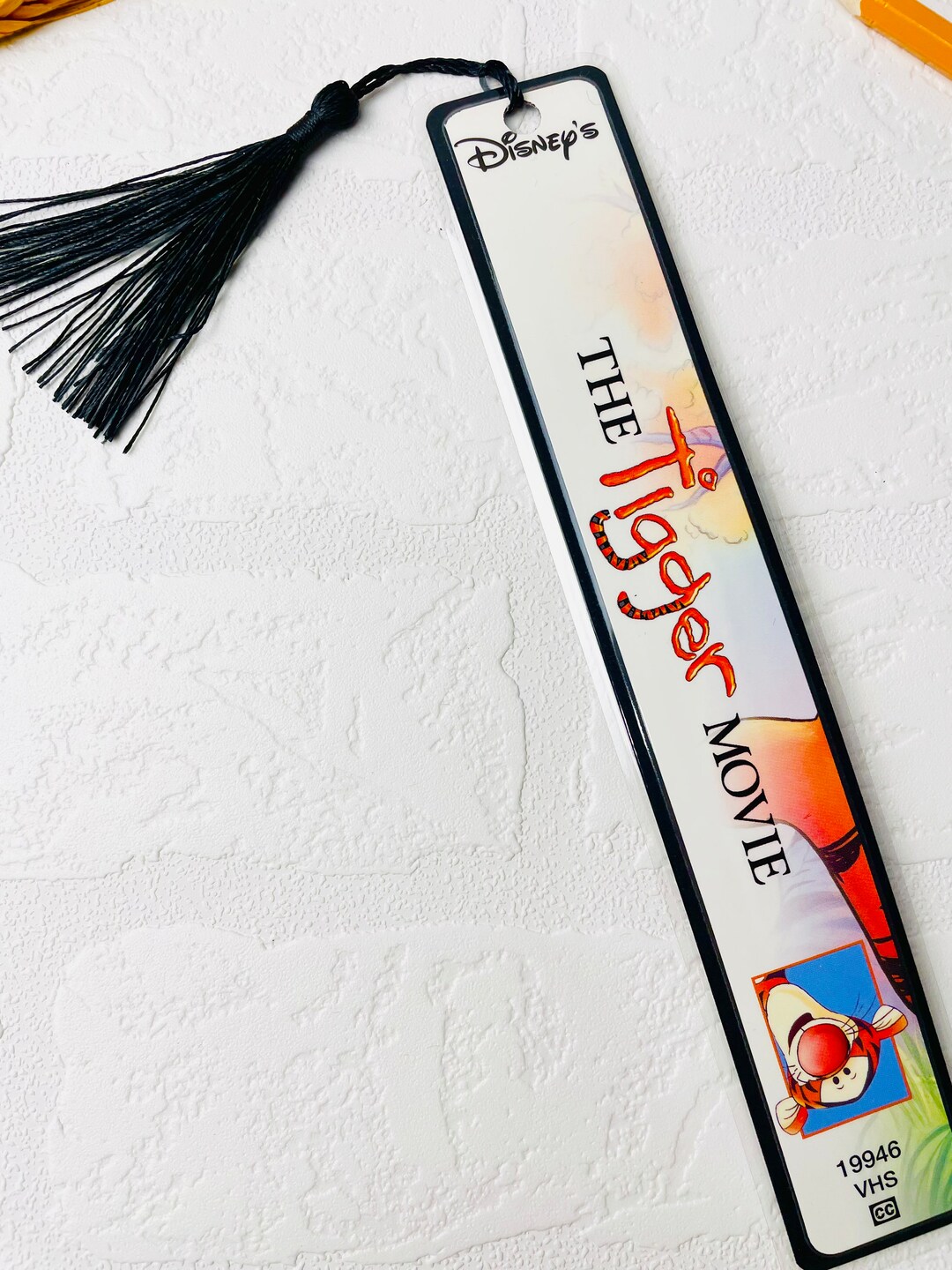 Recycled/upcycled Tigger Movie VHS Tape Bookmark With Tassel - Etsy
