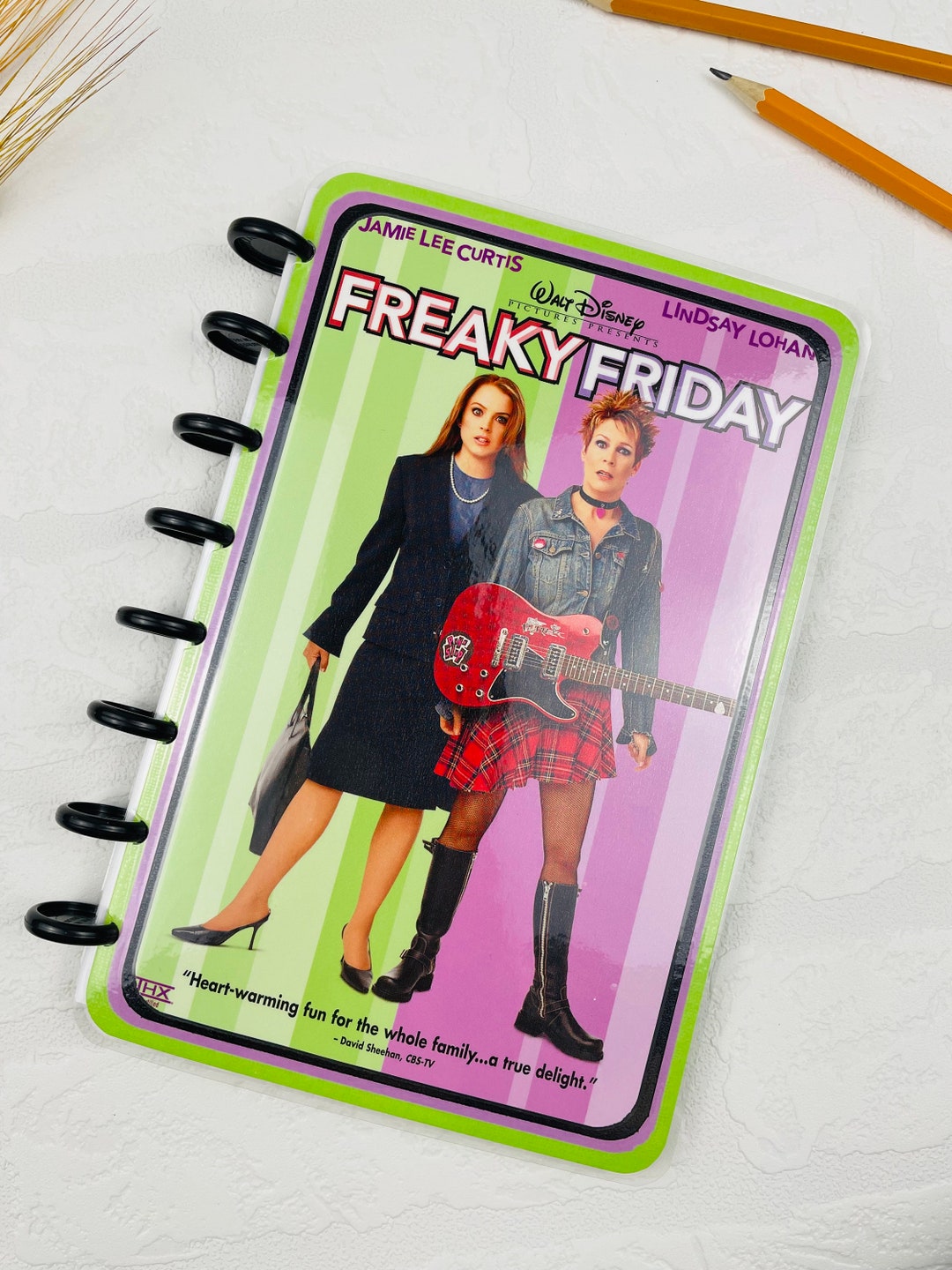 Recycled/upcycled Freaky Friday VHS Notebook or Journal, Discbound ...