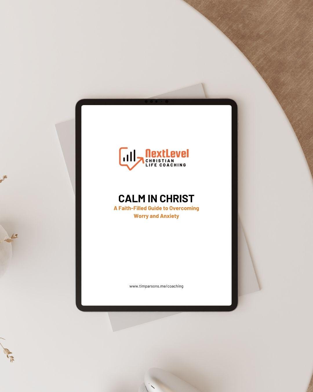 Calm in Christ Anxiety Workbook | Christian Mental Health (PDF) - Etsy