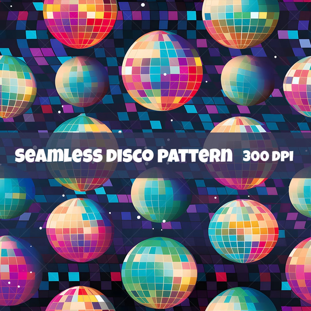 Funky Disco Ball Pattern Digital Paper Image High Quality JPEG ...