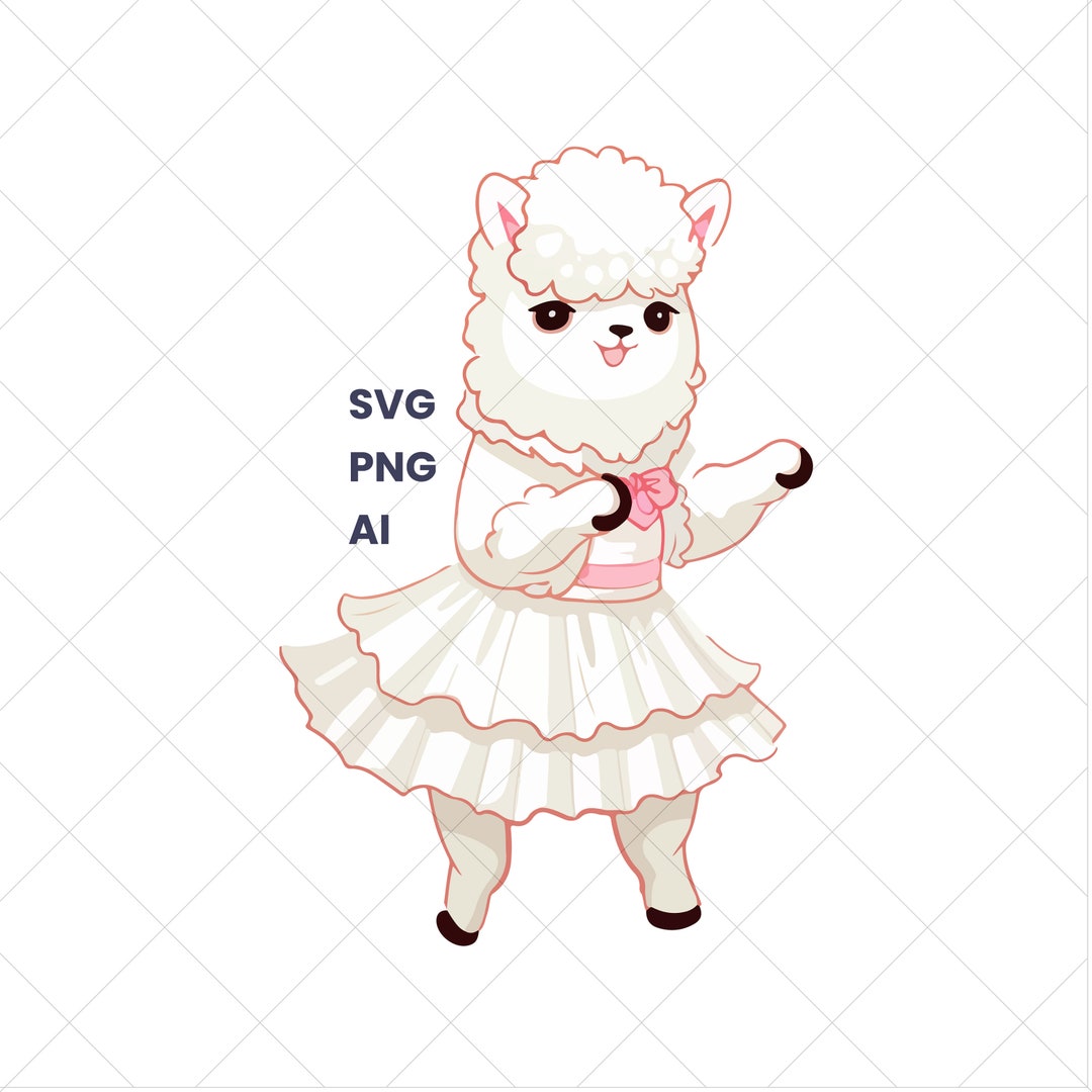 Llama Clip Art SVG Animal Svg Commercial Use Digital - Etsy