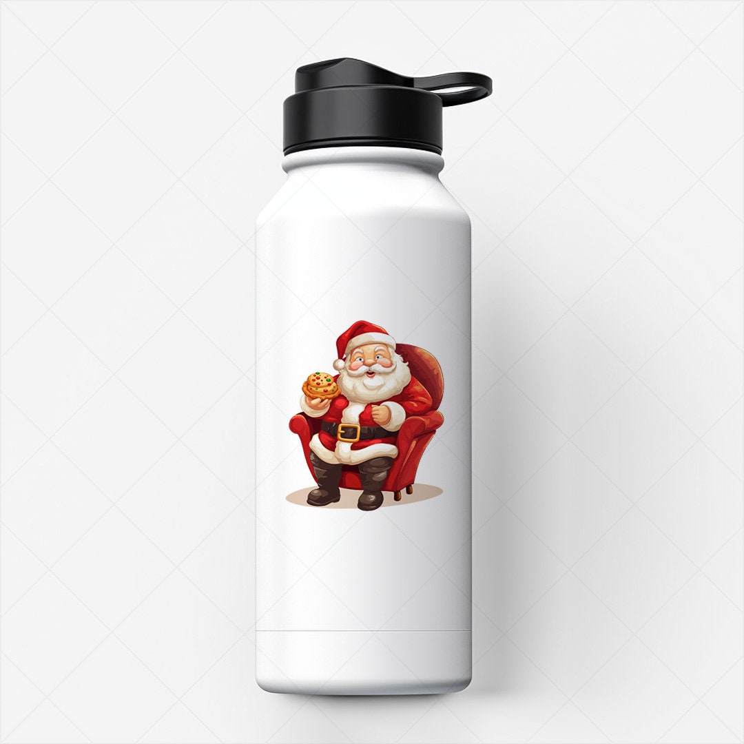 Santa Claus Eating Cookies Clip Art SVG, Holidays Svg, Digital Download ...