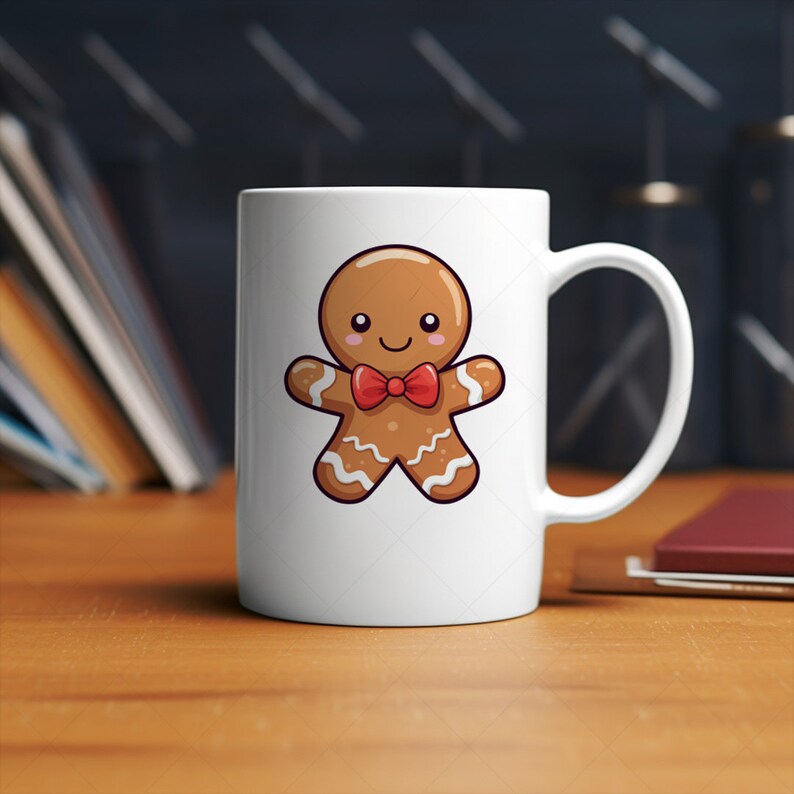 The Gingerbread Man Clip Art SVG, Christmas, Digital Download, Holiday ...