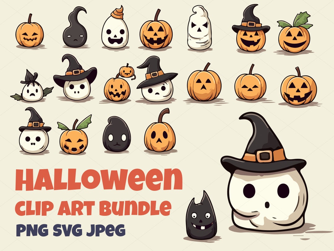 Funny and Spooky Halloween Clip Art Bundle - Perfect for Any Project ...