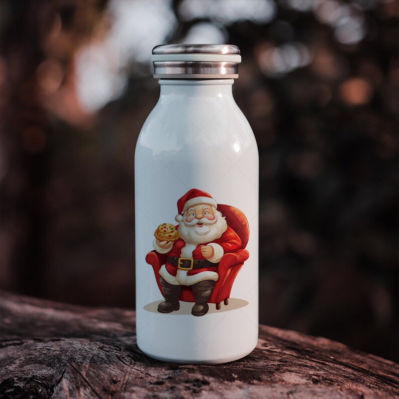 Santa Claus Eating Cookies Clip Art SVG, Holidays Svg, Digital Download ...