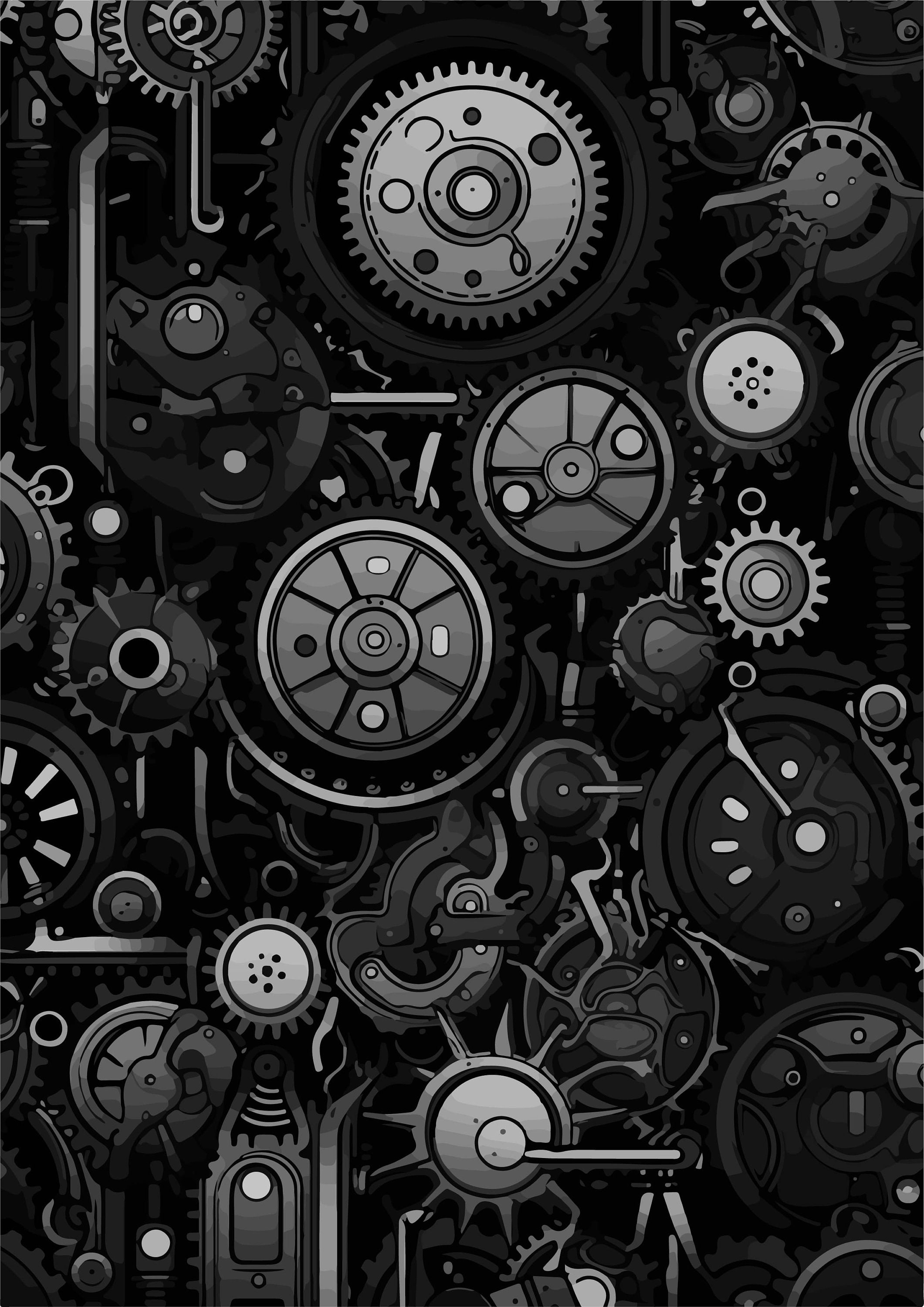 30 Steampunk Doodles Graphics Bundle: Scalable SVG Files (digital ...