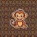 Monkey Clip Art SVG, Commercial Use, Animal Svg, Digital Download, Svg ...