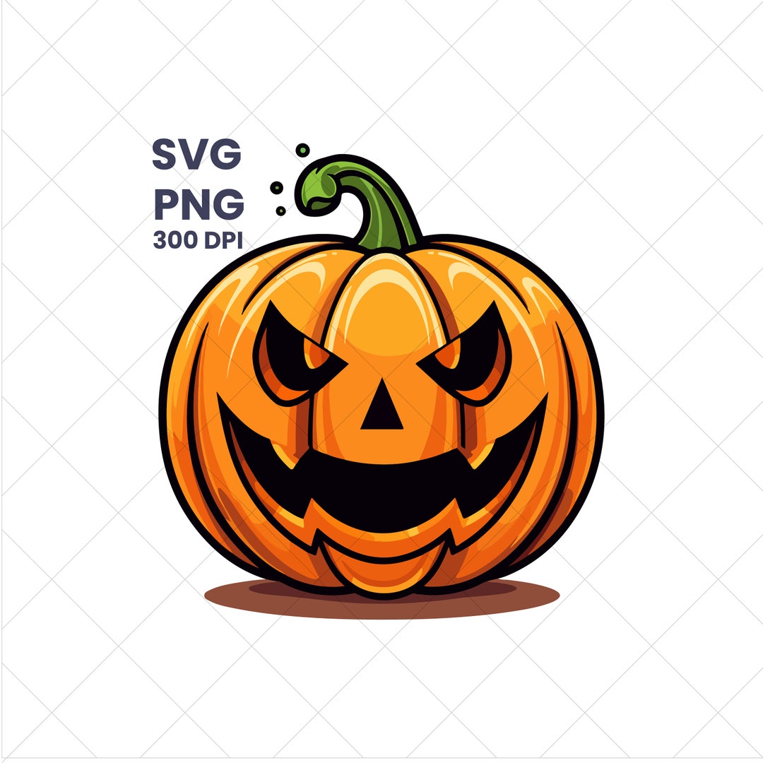 Halloween Jack-o-lantern Clip Art, High Quality SVG, Digital Download ...