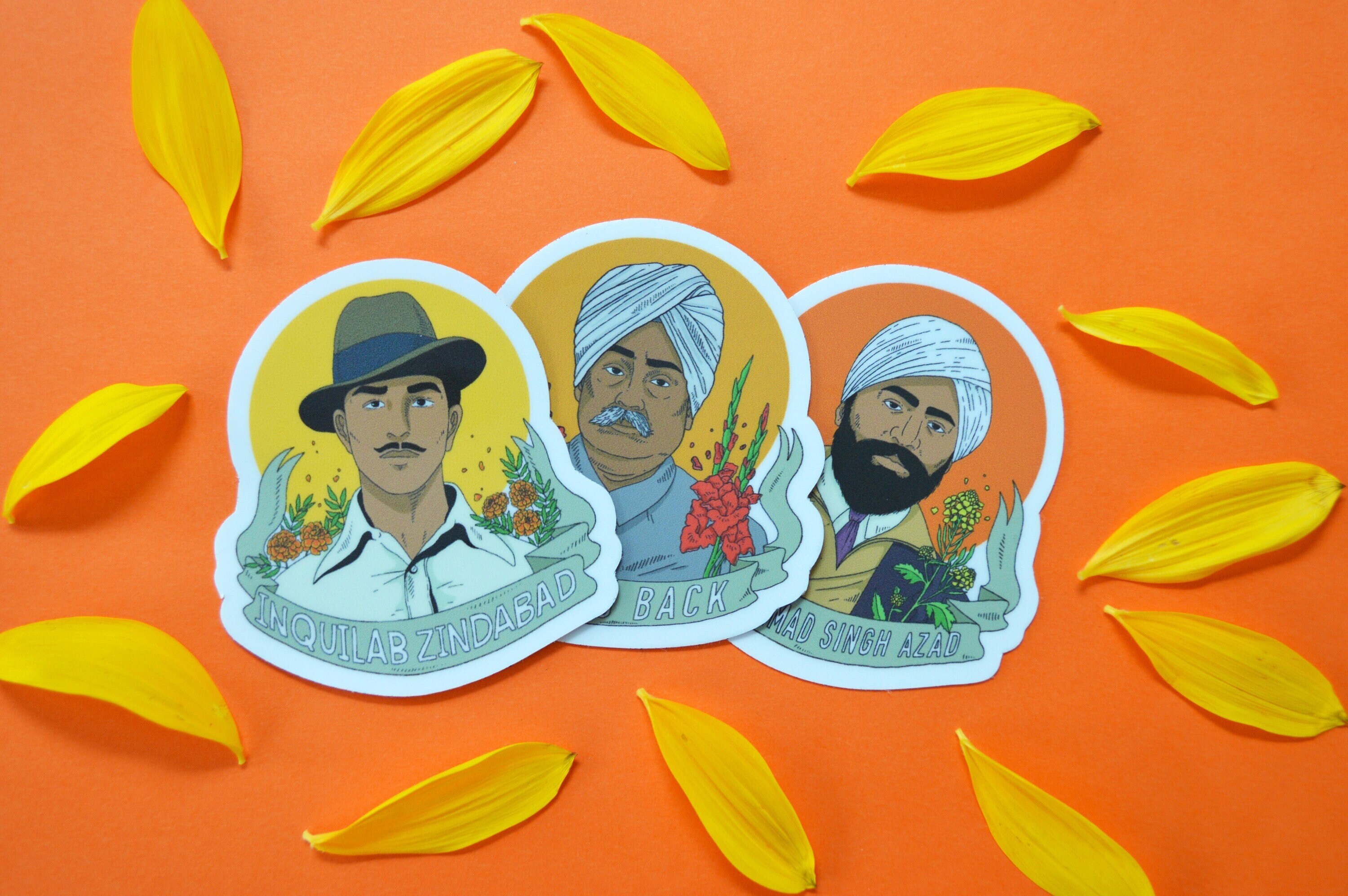 Punjab Revolutionaries Sticker Pack Shaheeds Bhagat Singh - Etsy UK