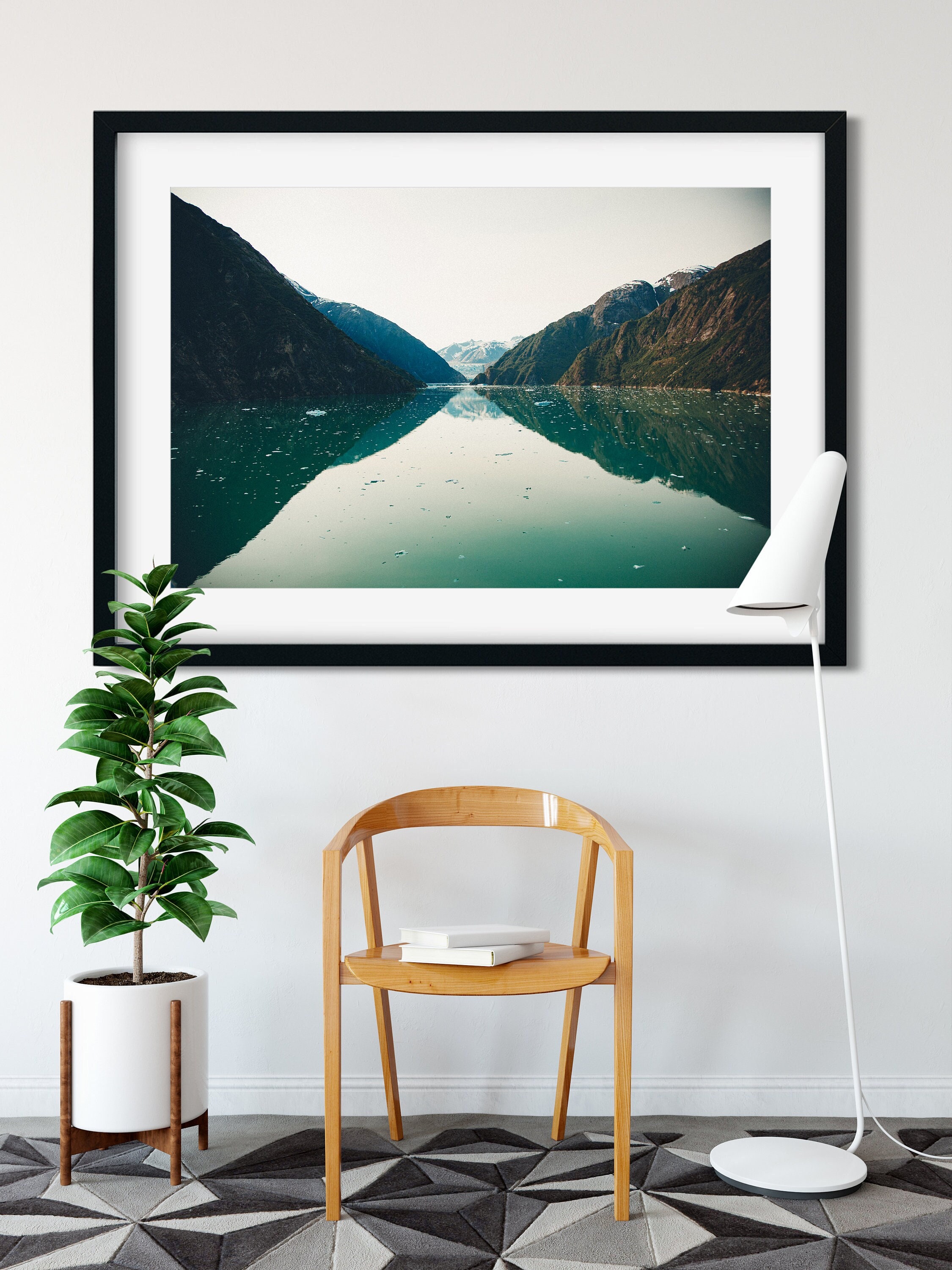 Printable Alaska Glacier Fjord Photo, Alaskan Landscape Photography ...