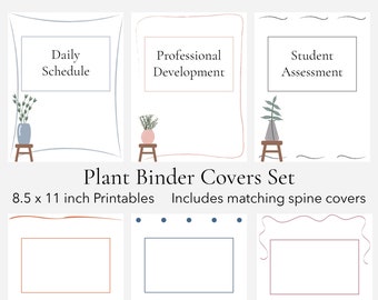 Printable Binder Covers With Matching Backings and Spine Covers ...