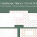 Printable Landscape Binder Cover Set | Binder Covers | Binder Covers ...