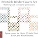 Printable Binder Cover Set | Polka Dot Binder Covers Set Printable - Etsy