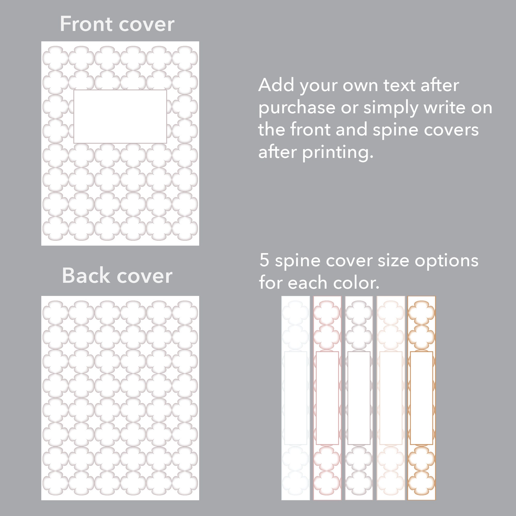 Printable Binder Covers With Matching Backings and Spine Covers ...
