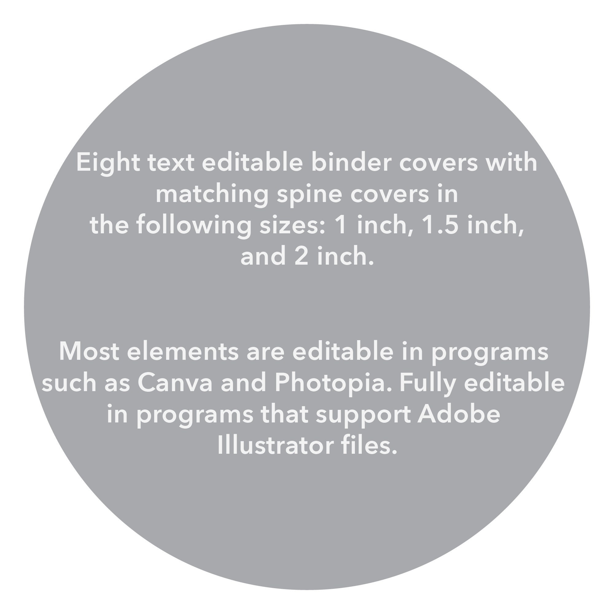 Printable Landscape Binder Covers With Matching Spine Covers ...