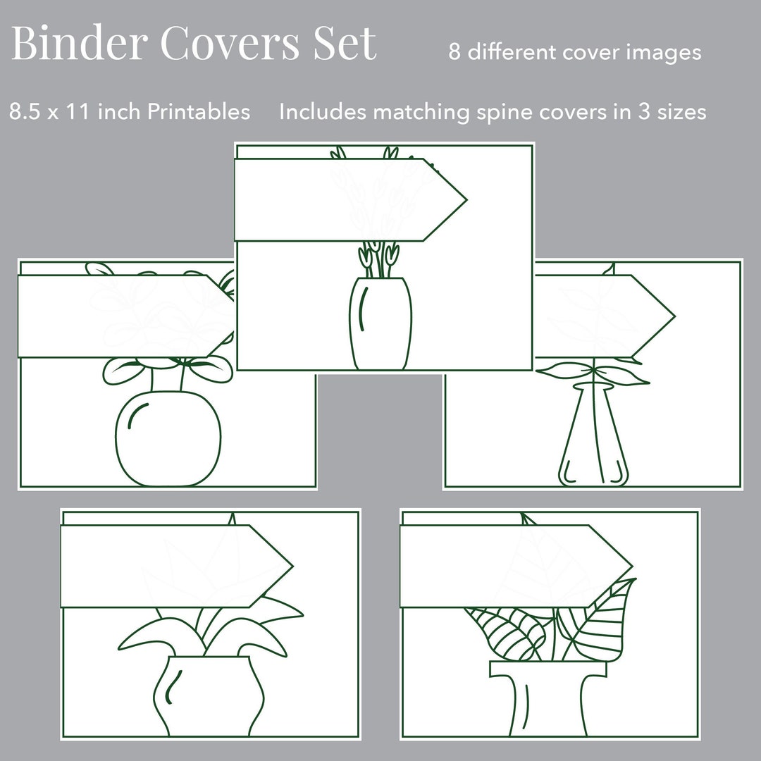 Printable Landscape Binder Covers With Matching Spine Covers ...