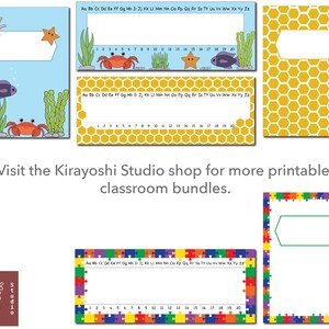 Under the Sea Theme Printable Classroom Bundle | Nametags for Desks and ...