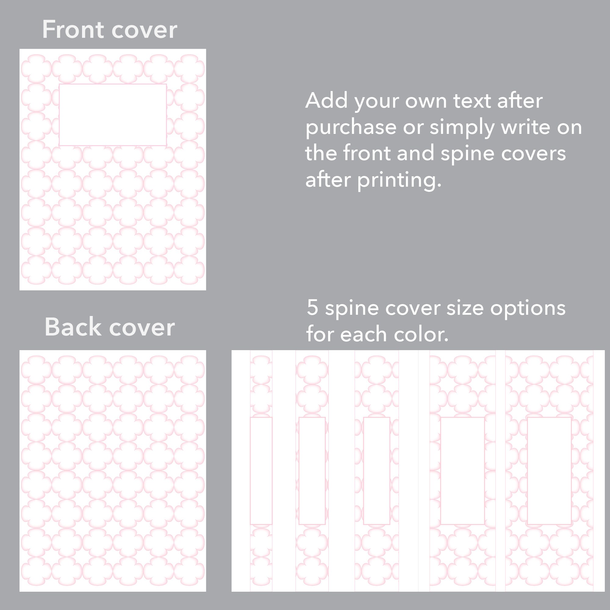 Printable Pink Binder Cover Set: 8.5 X 11 (digital Download - Etsy