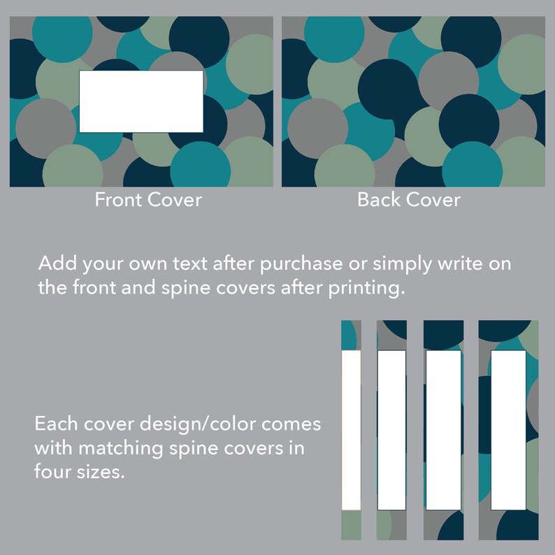 Printable Landscape Binder Covers With Matching Spine Covers and ...