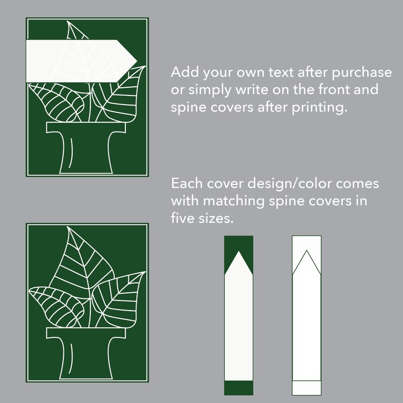 Printable Binder Covers With Matching Spine Covers and Backings | 8.5 X ...