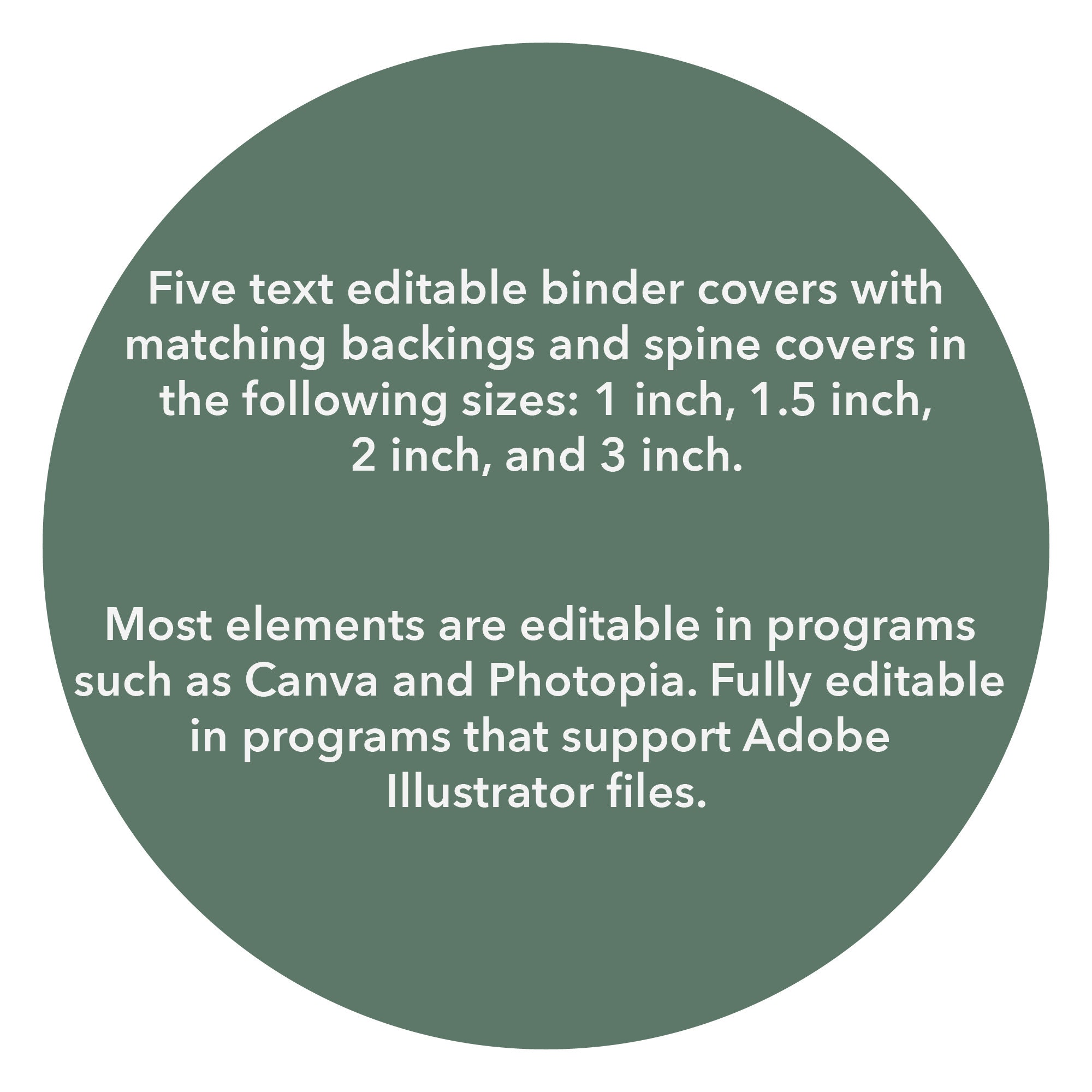 Printable Landscape Binder Cover Set | Binder Covers | Binder Covers ...