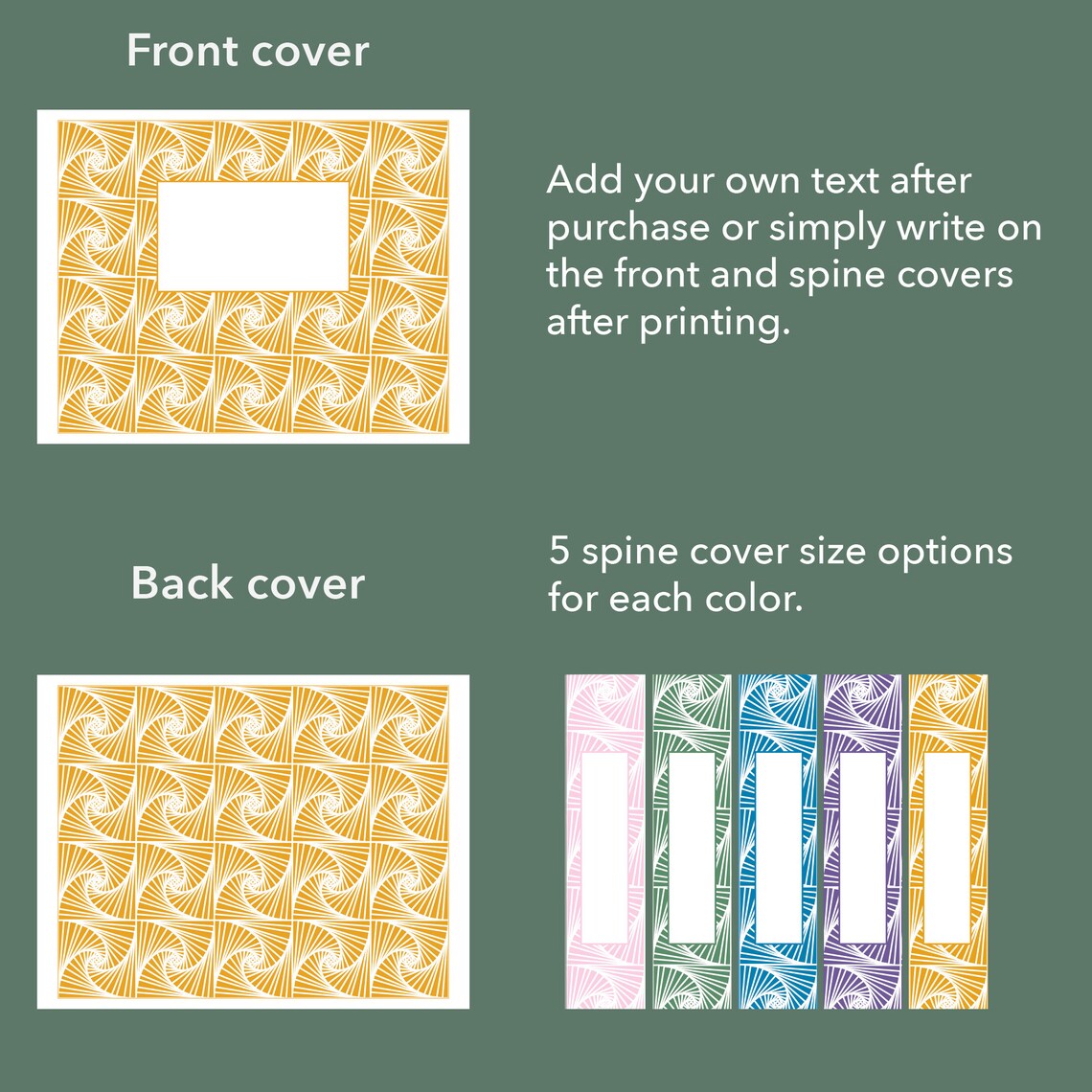 Printable Landscape Binder Cover Set With Matching Spines and Backing ...