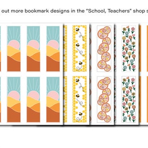 Printable Bee Bookmarks | Bee Theme Bookmarks With Handwriting Line ...