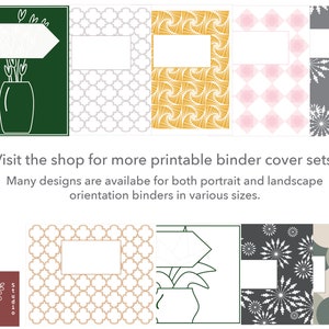 Printable Binder Cover Set | Polka Dot Binder Covers Set Printable - Etsy