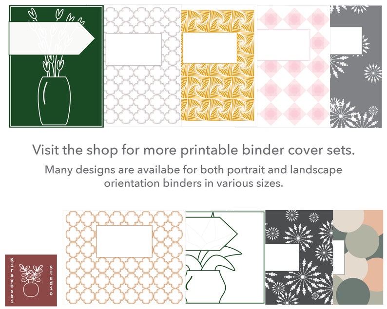 Printable Binder Cover Set | Polka Dot Binder Covers Set Printable - Etsy