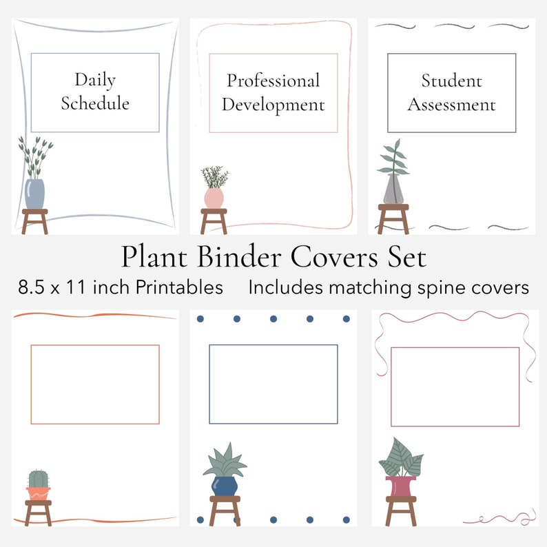 Printable Plant Binder Covers With Matching Spine Covers | Printable ...