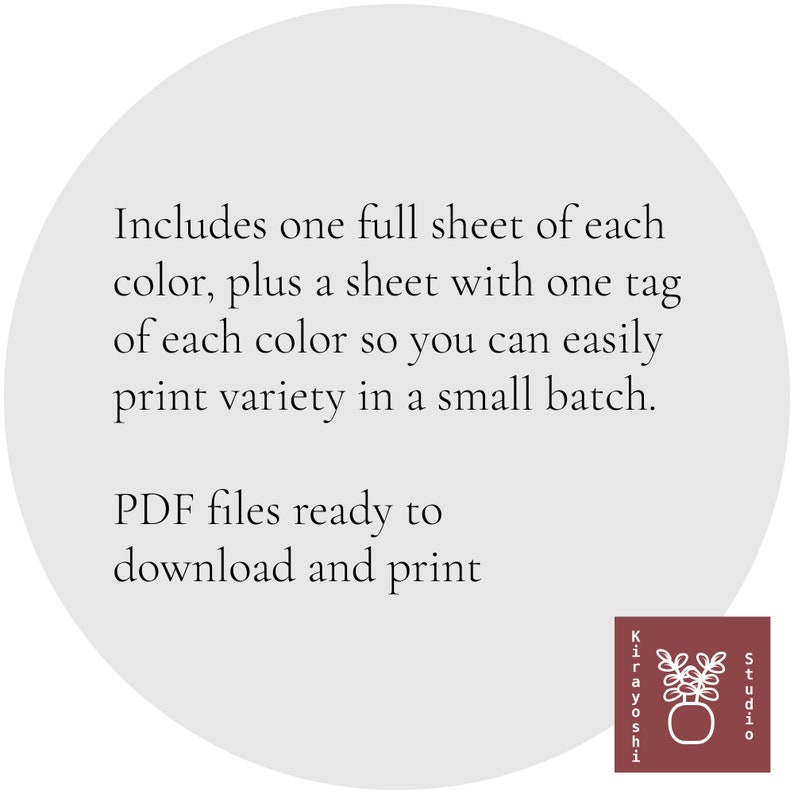 Colorful Printable Name Tag Set: 8 Colors (3.5x2.25 Inch) (digital ...