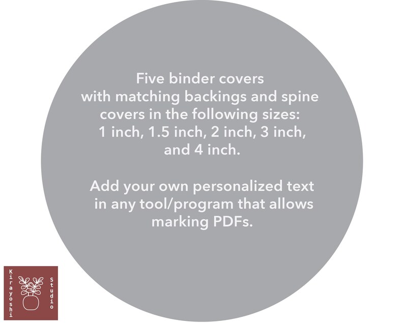 Printable Purple Binder Cover Set With Matching Backs and Spine Covers ...